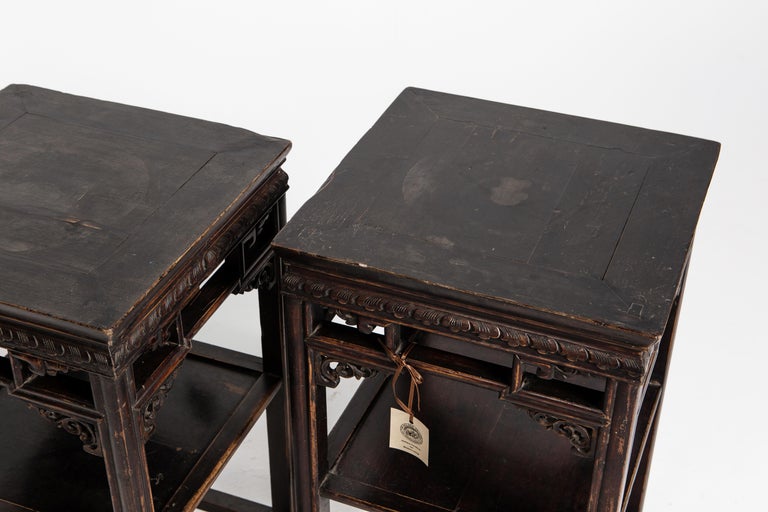Pair of Qing Dynasty Chinese Side Tables at 1stDibs