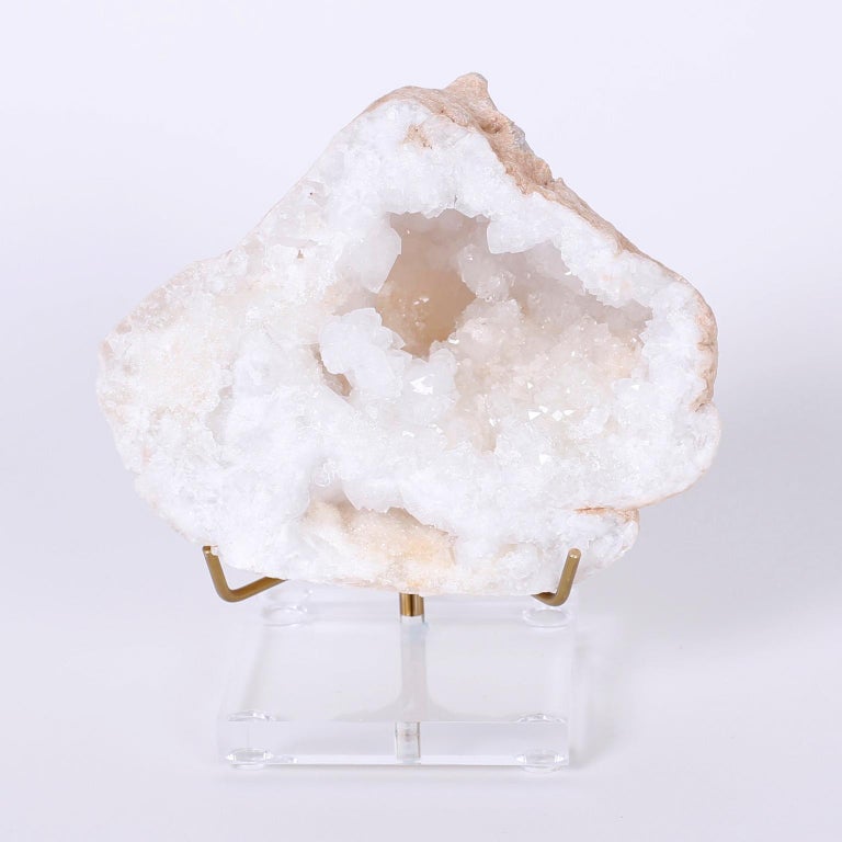 Pair of Quartz Geode Specimens at 1stDibs | quartz geode crystal specimen