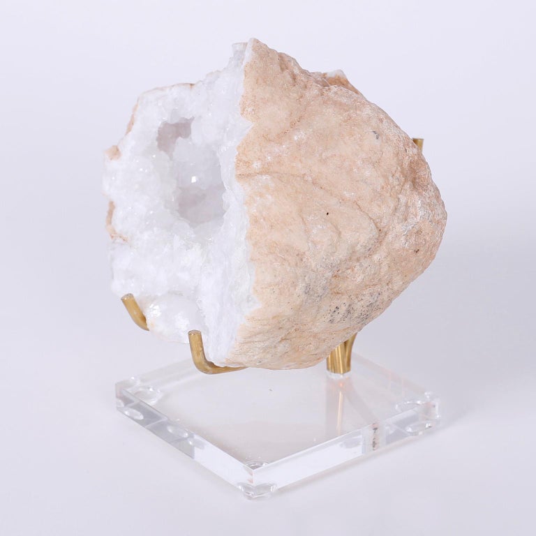 Pair of Quartz Geode Specimens at 1stDibs | quartz geode crystal specimen
