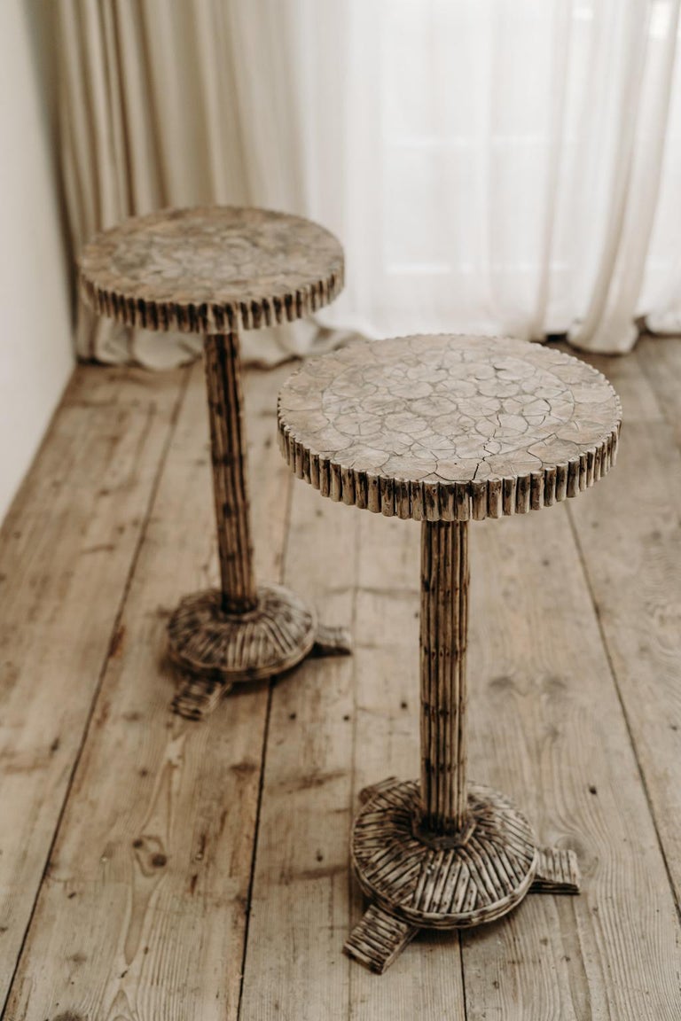 Pair of Quirky Ajonc/Twig Tables For Sale at 1stDibs