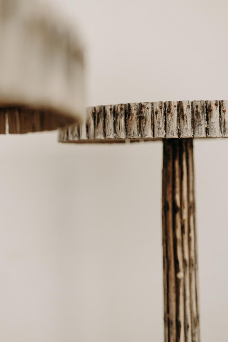 Pair of Quirky Ajonc/Twig Tables For Sale at 1stDibs