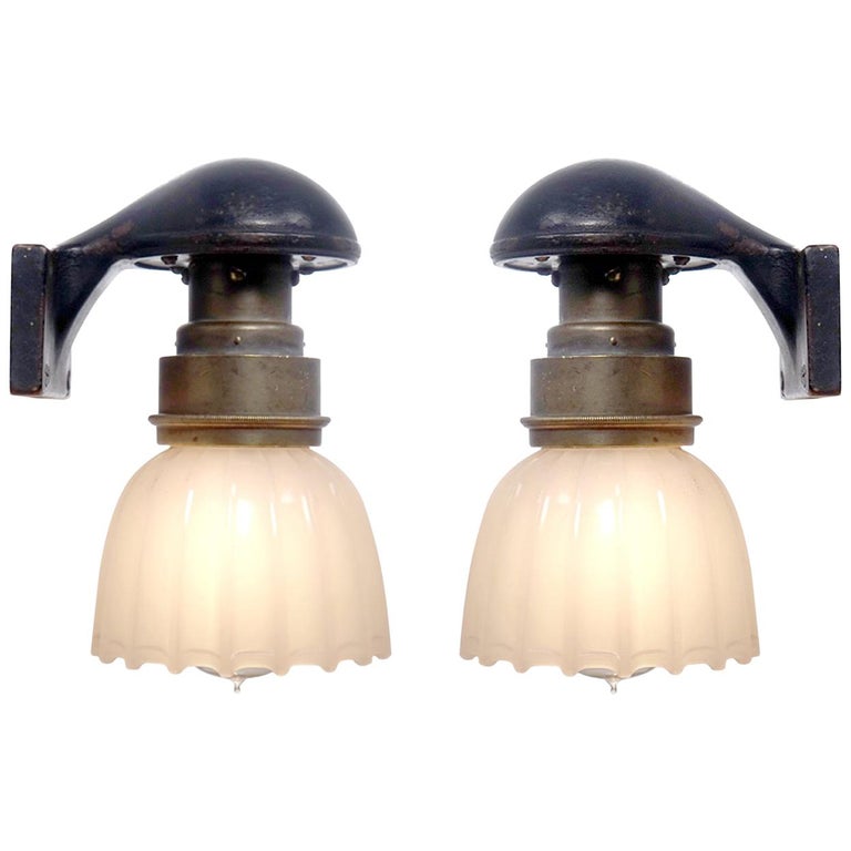 Pair of Rail Car Sconces at 1stDibs