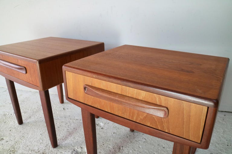 Pair of Rare 1970s Midcentury G Plan E Gomme Fresco Range Bedside ...