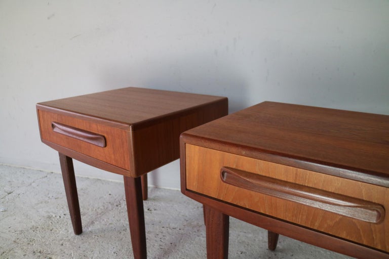 Pair of Rare 1970s Midcentury G Plan E Gomme Fresco Range Bedside ...
