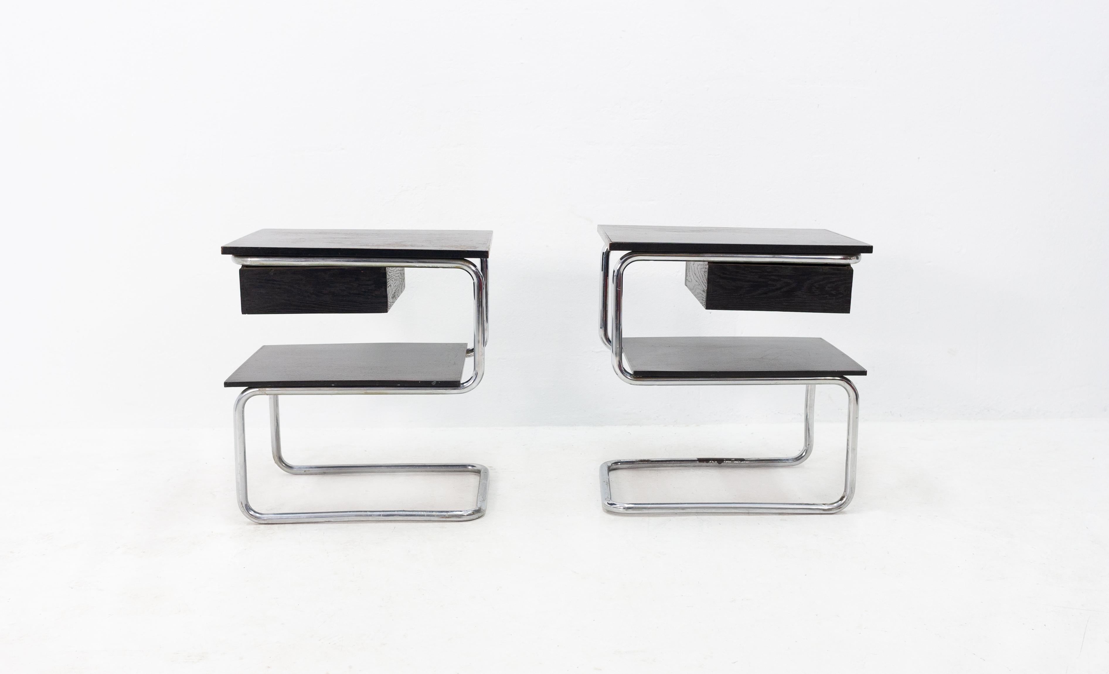 Pair of Rare D3 Rotterdam Avant Garde 1932-1934 Side Tables or ...