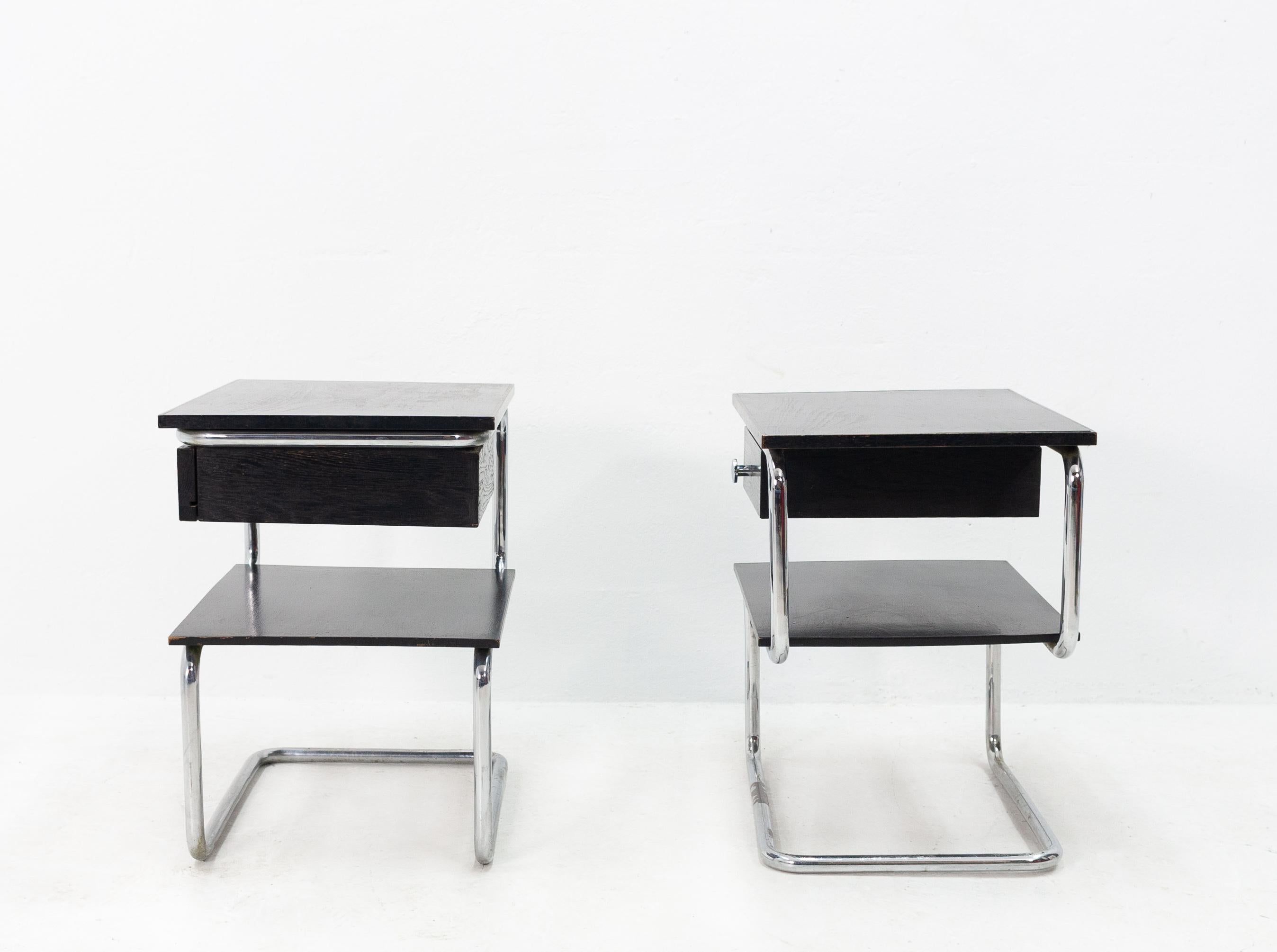 Pair of Rare D3 Rotterdam Avant Garde 1932-1934 Side Tables or ...