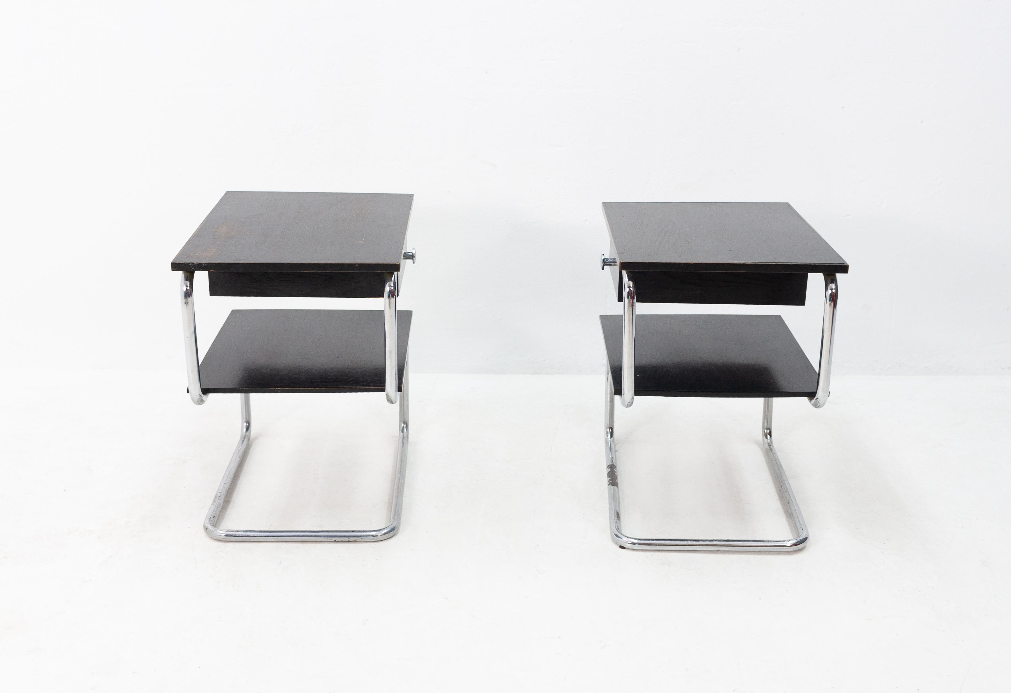 Pair of Rare D3 Rotterdam Avant Garde 1932-1934 Side Tables or ...