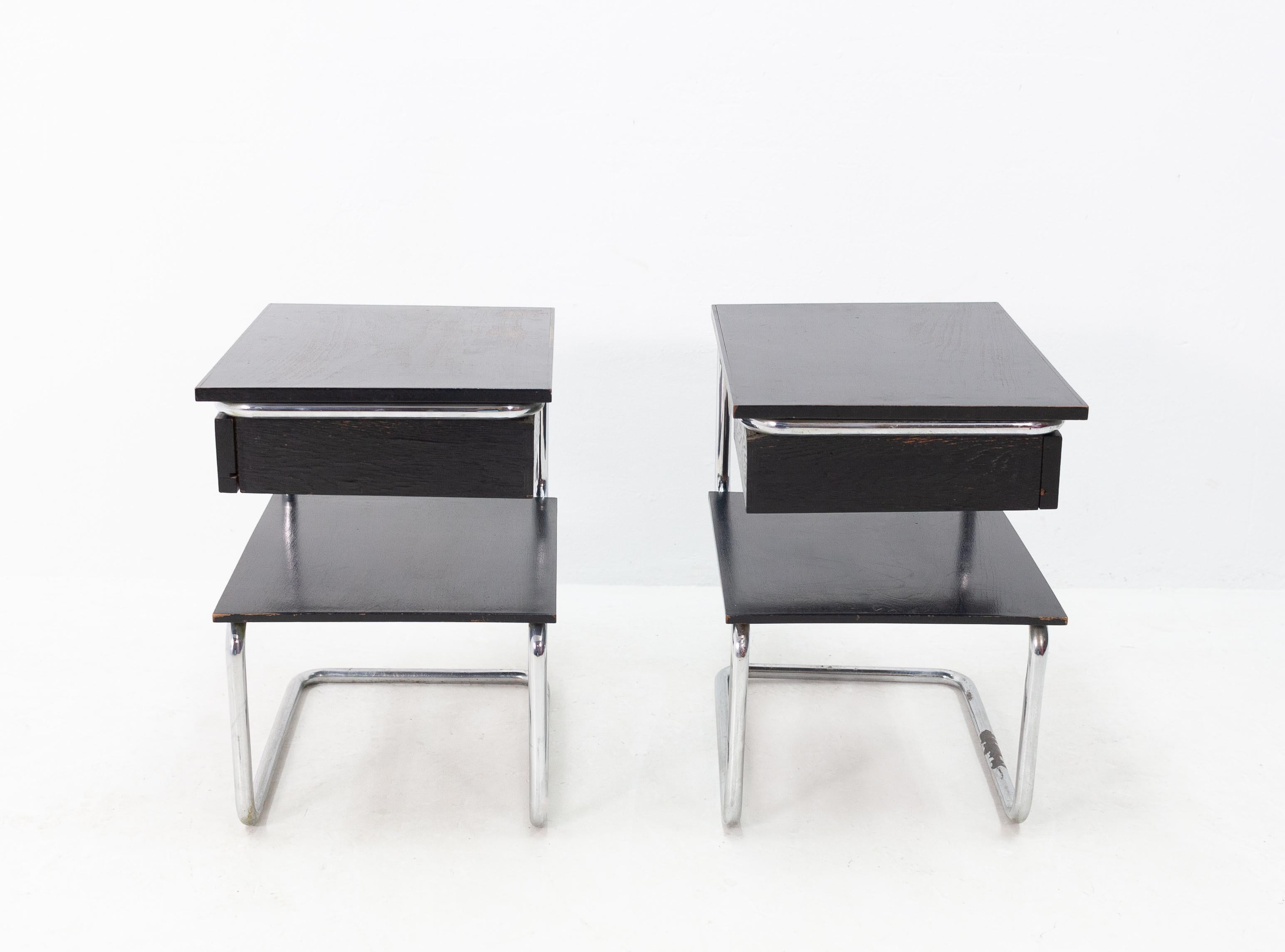 Pair of Rare D3 Rotterdam Avant Garde 1932-1934 Side Tables or ...