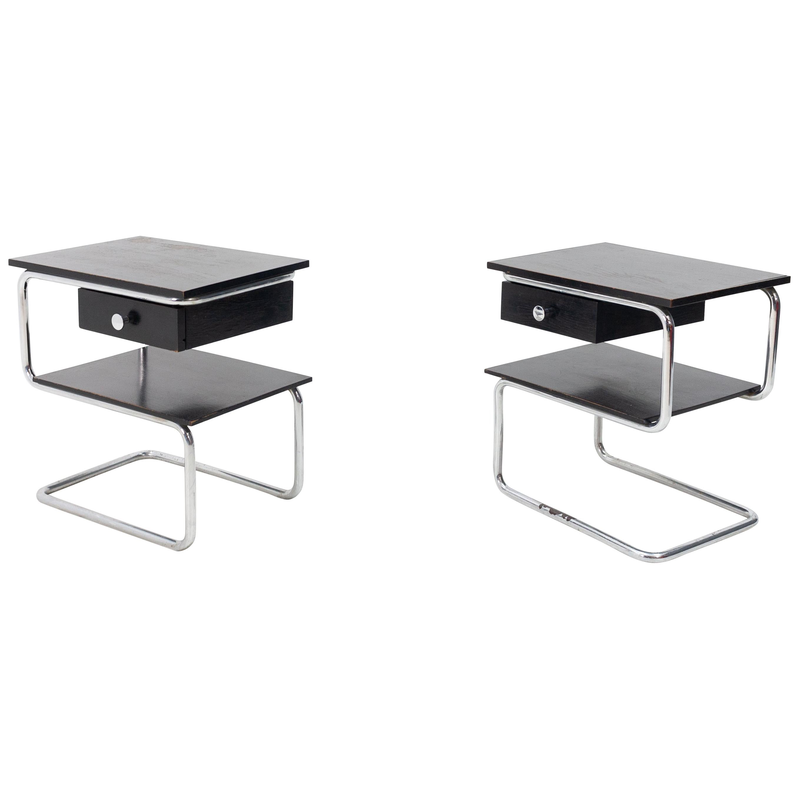Pair of Rare D3 Rotterdam Avant Garde 1932-1934 Side Tables or ...