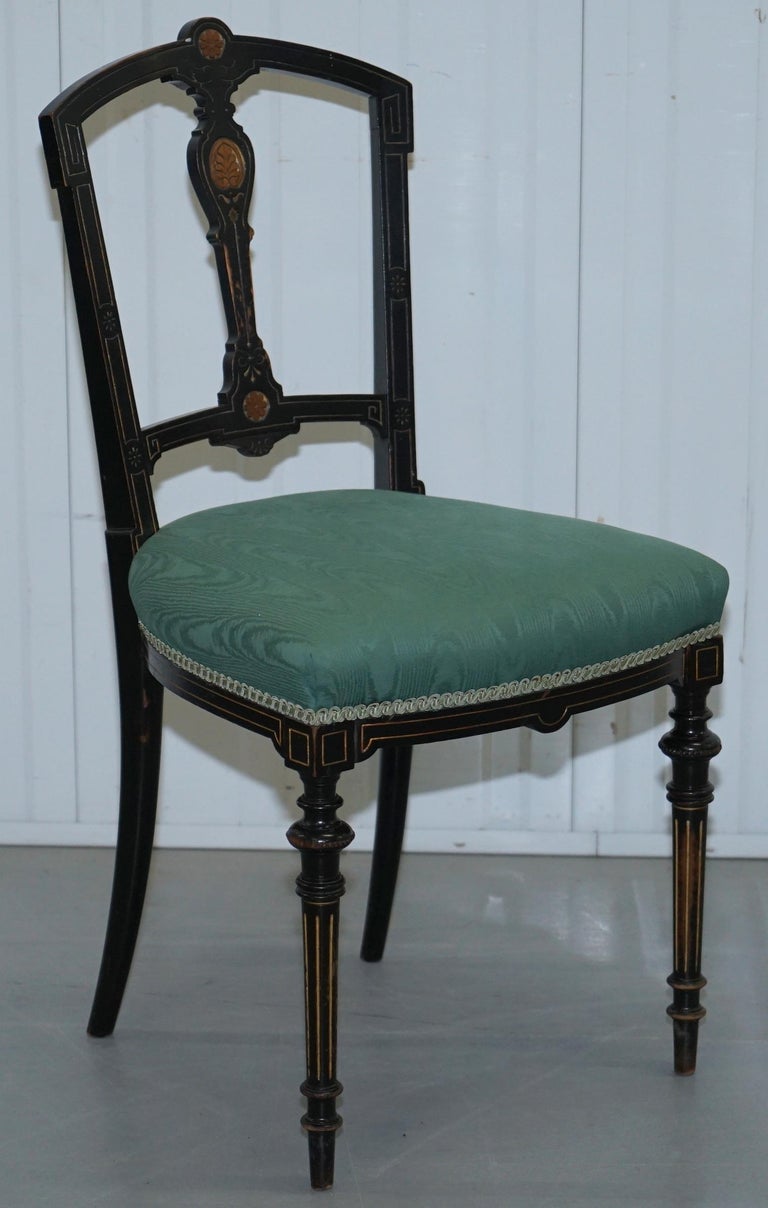 Pair of Rare Gillows Lancaster circa1870 Aesthetic Movement Ebonised ...