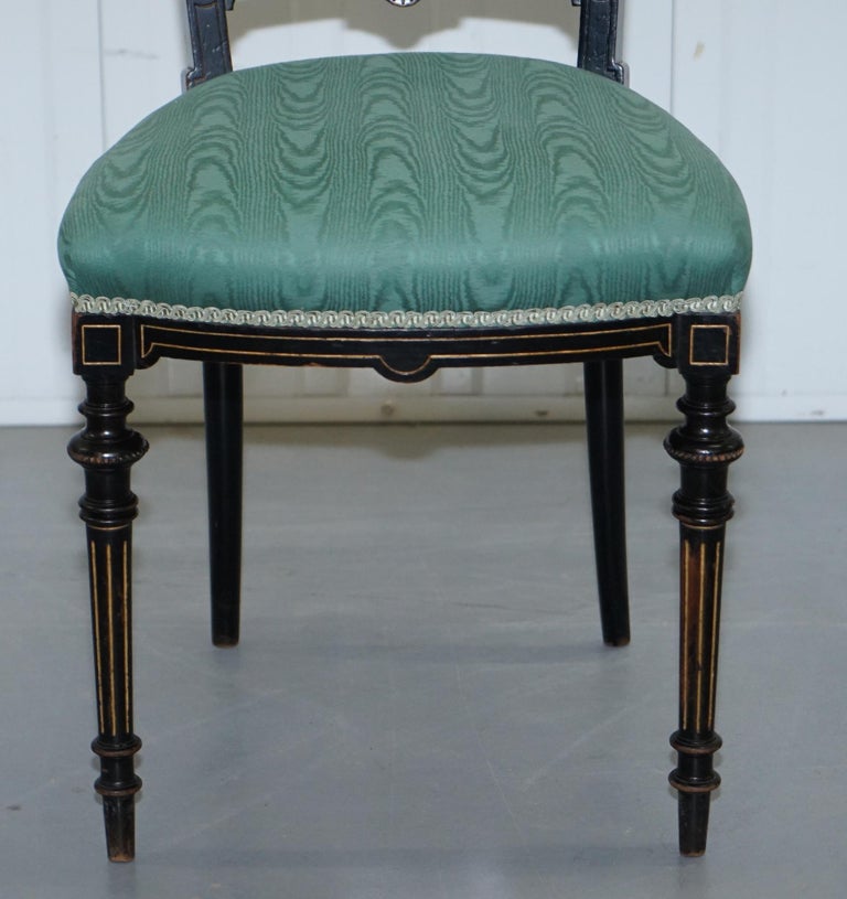 Pair of Rare Gillows Lancaster circa1870 Aesthetic Movement Ebonised ...