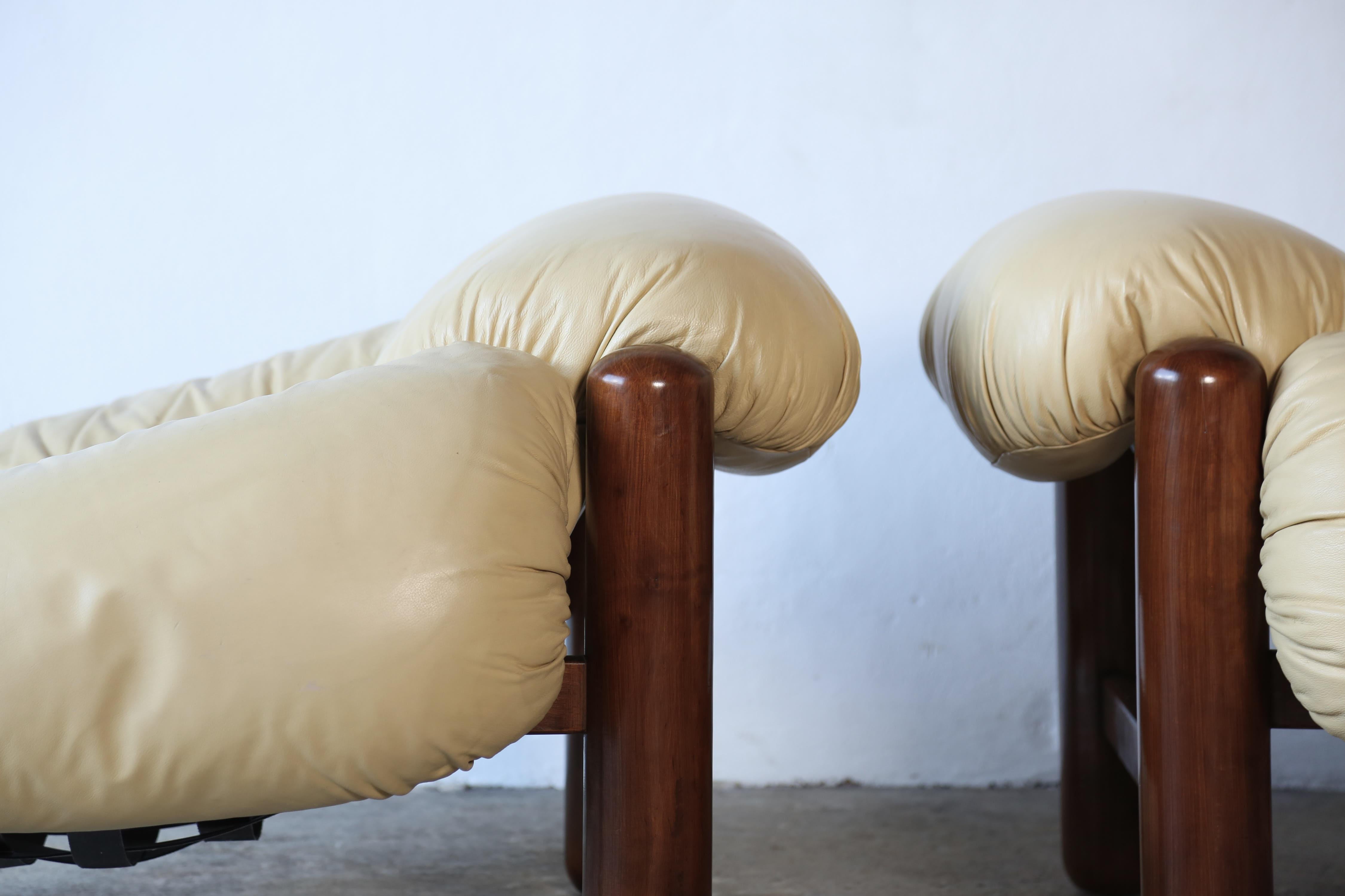 Pair of Rare Lounge Chairs, Italy, 1970s For Sale at 1stDibs