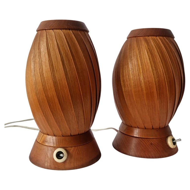Pair of Rare Midcentury Table Lamps ULUV, 1960s For Sale at 1stDibs