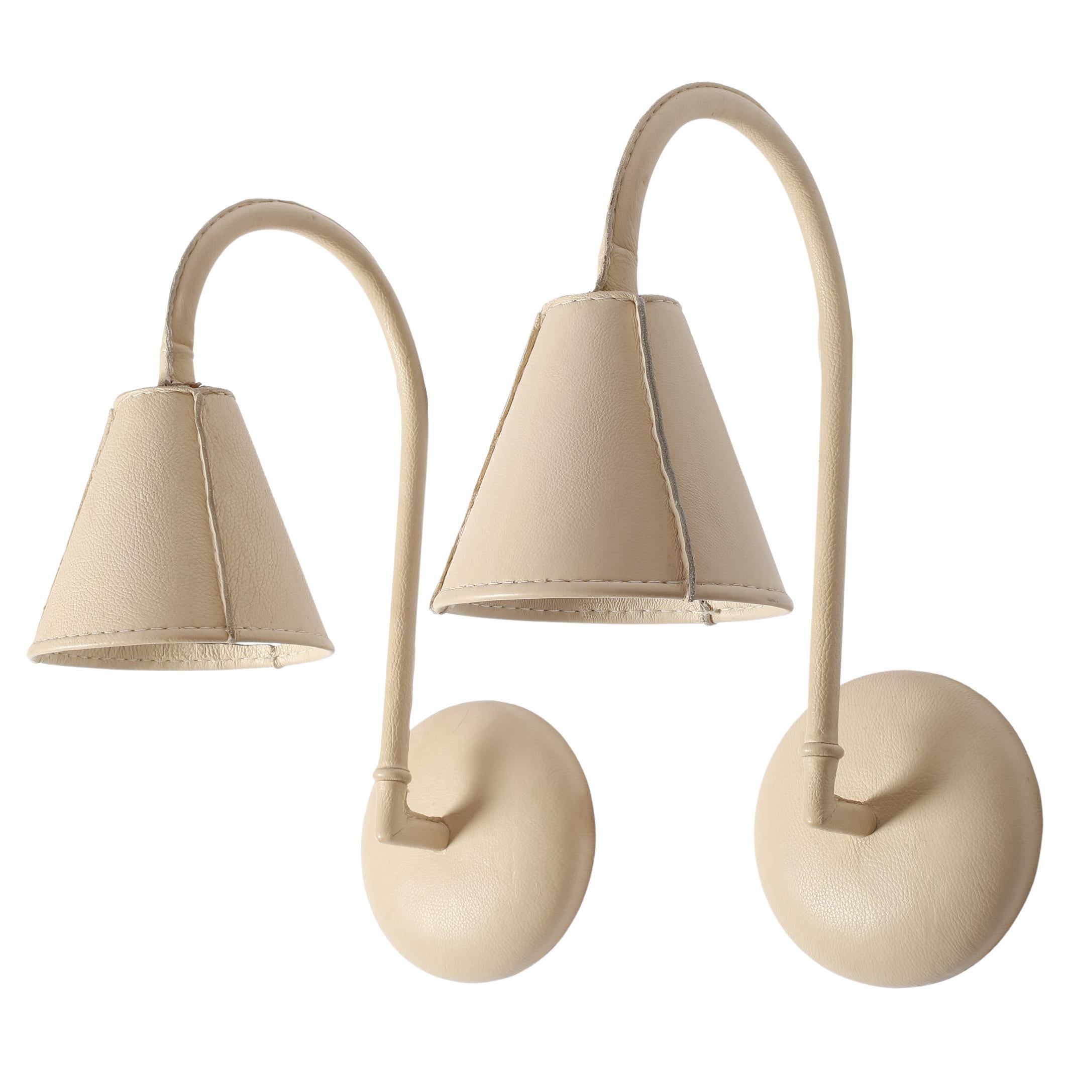 Leather Wall Lights and Sconces - 146 For Sale at 1stDibs | leather ...