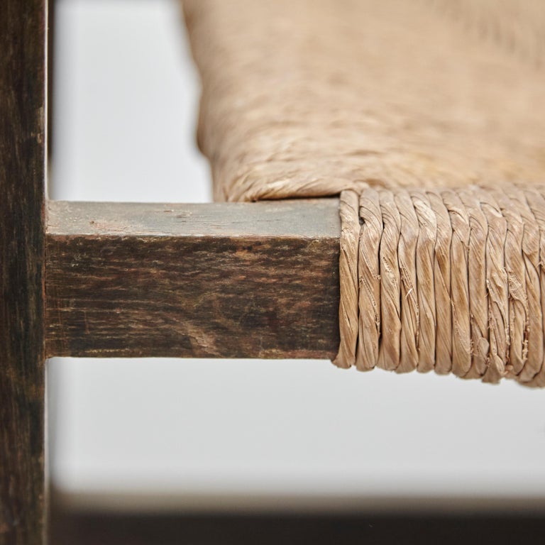 Pair of Rationalist Rattan Spanish Chairs, circa 1960 at 1stDibs