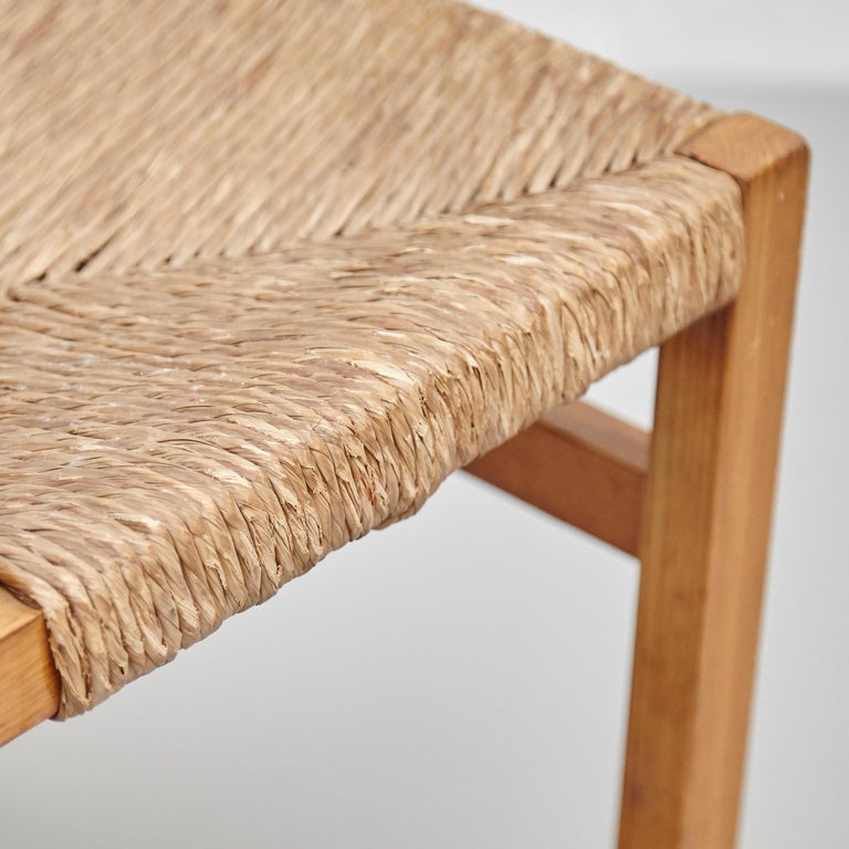 Pair of Rationalist Rattan Spanish Chairs, circa 1960 For Sale at 1stDibs