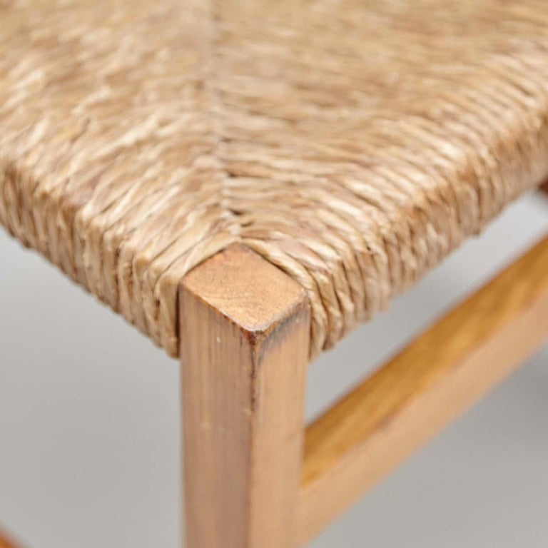 Pair of Rationalist Rattan Spanish Chairs, circa 1960 For Sale at 1stDibs