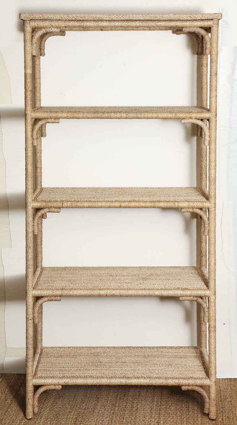 Pair of Rattan Étagères at 1stDibs