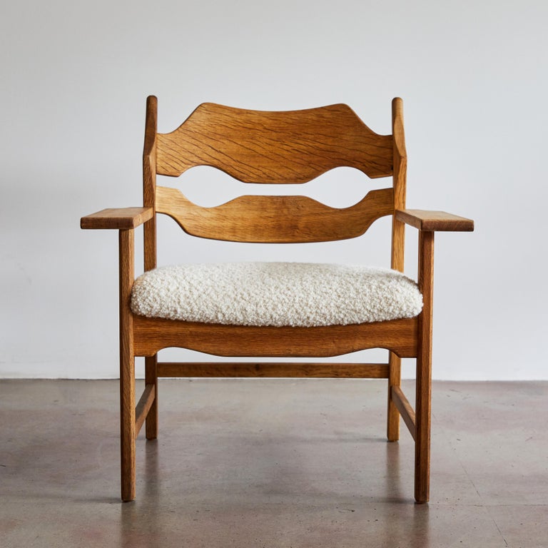 Pair of "Razorblade" Lounge Chairs by Henning Kjærnulf at 1stDibs