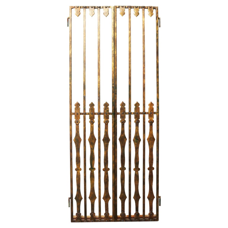Pair of Reclaimed Iron Gates For Sale at 1stDibs