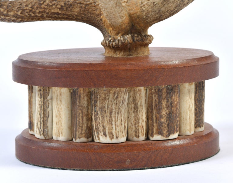 Pair of Red Deer Antler Candlesticks at 1stDibs | silver antler ...