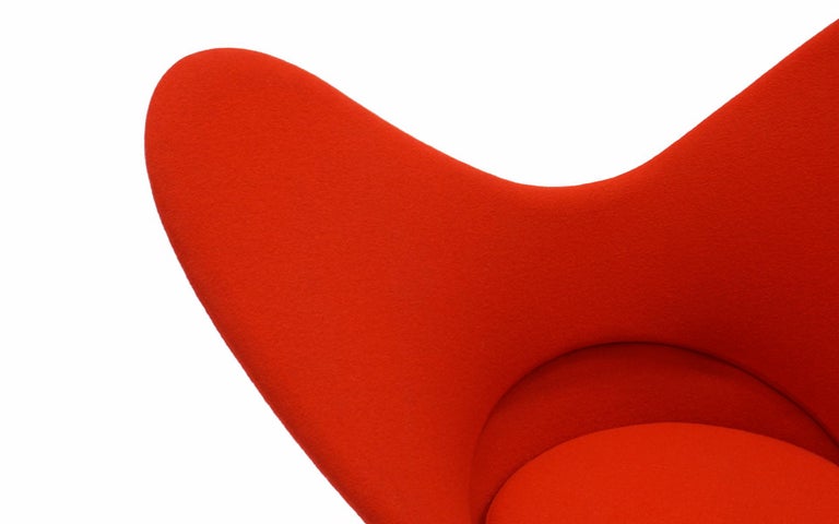 Pair of Red Heart Chairs by Verner Panton for Vitra, Great Condition ...