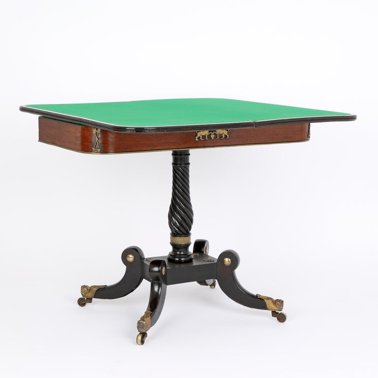 Pair of Regency Card Tables For Sale at 1stDibs