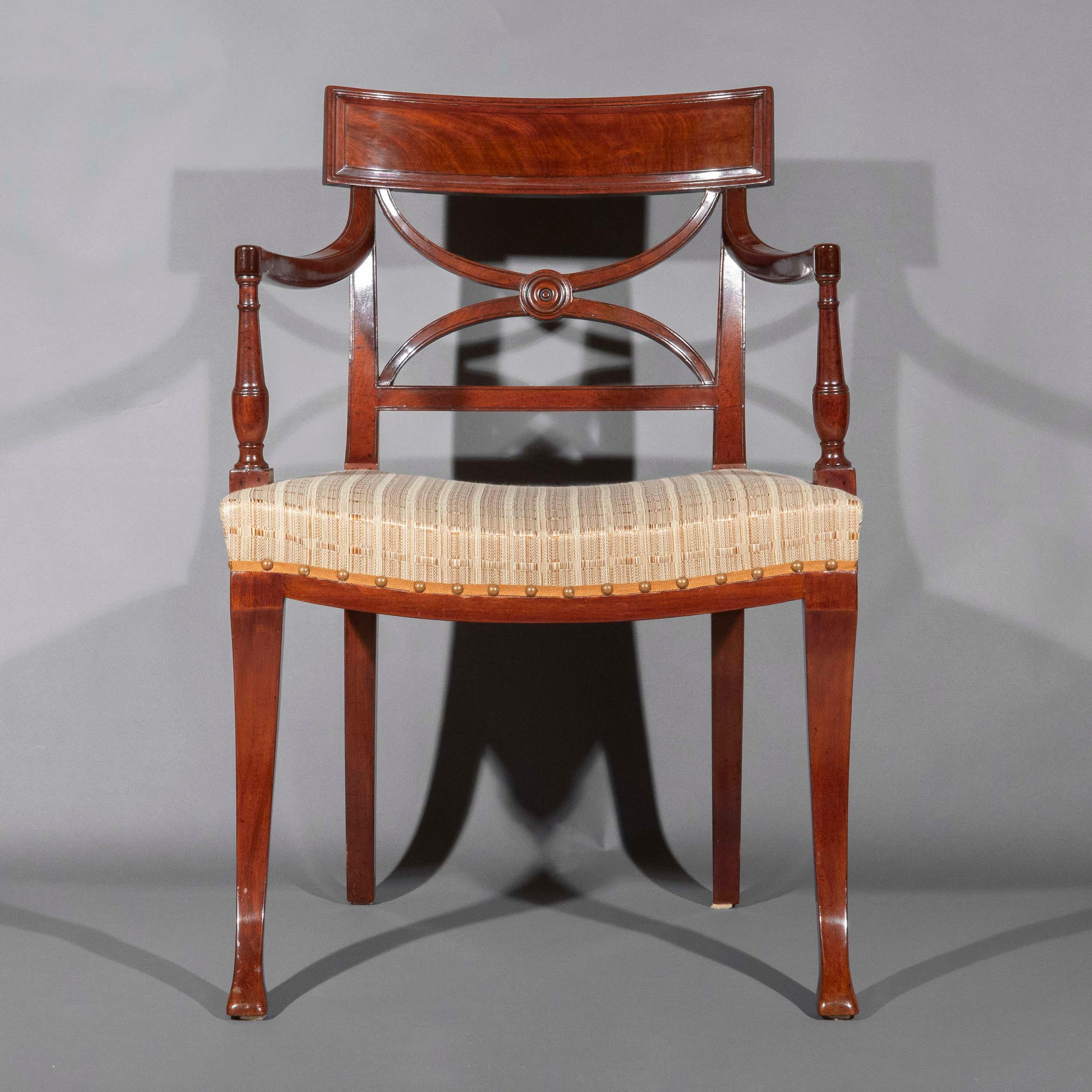 Pair of Regency Klismos Chairs, attributed to Gillows, Early 19th ...