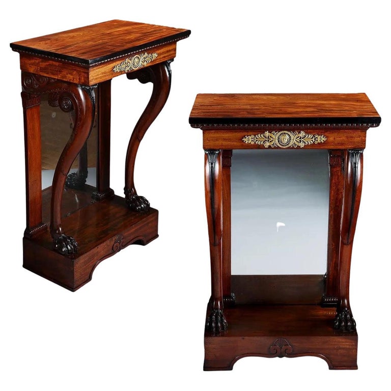 Pair Of Regency Pier Tables For Sale at 1stDibs