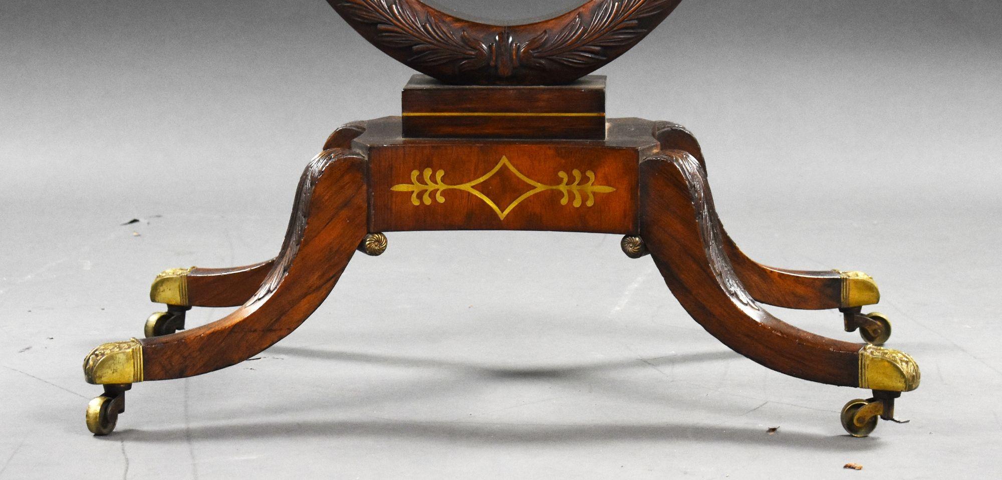 Pair of Regency Rosewood Brass Inlaid Card Table at 1stDibs