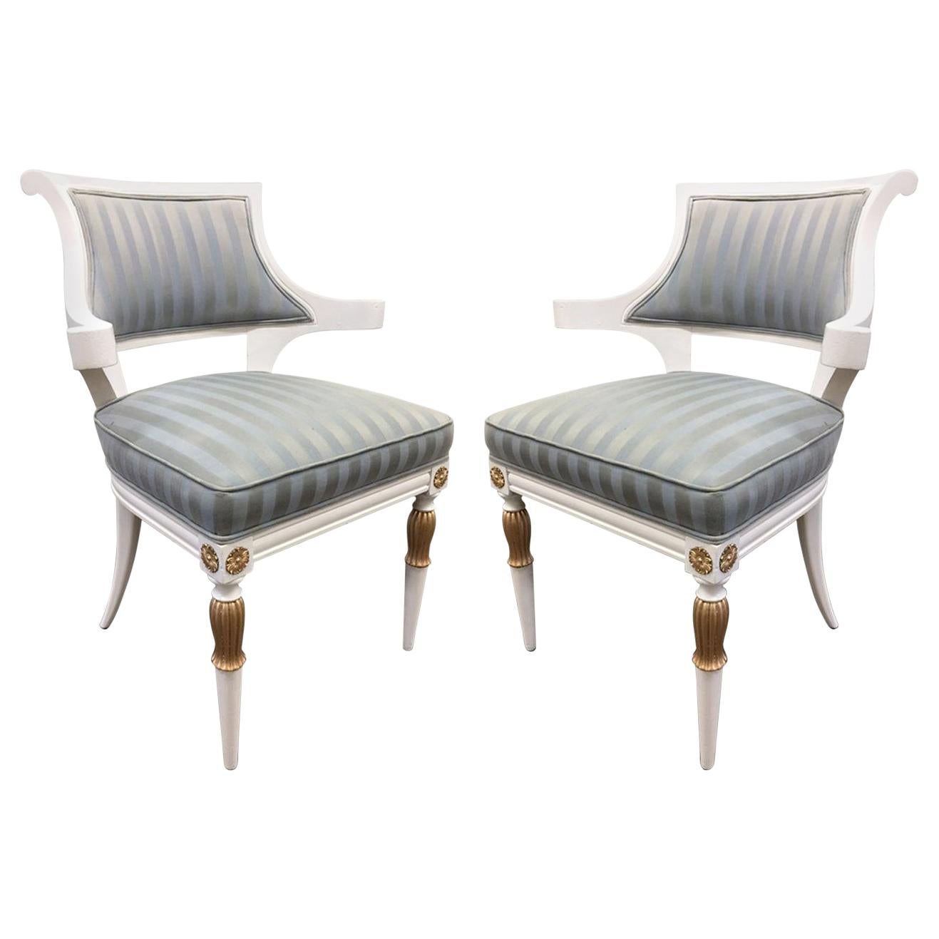 Regency Style Parcel Gilt Armchair at 1stDibs