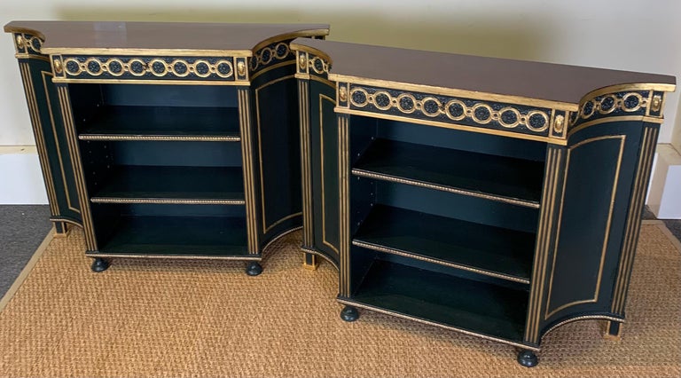 Pair of Regency Style Bookcases at 1stDibs