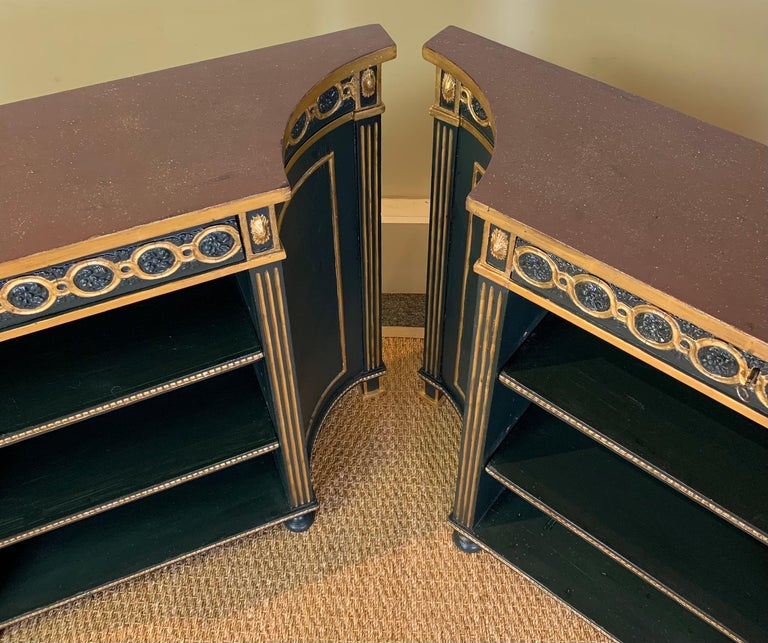 Pair of Regency Style Bookcases at 1stDibs