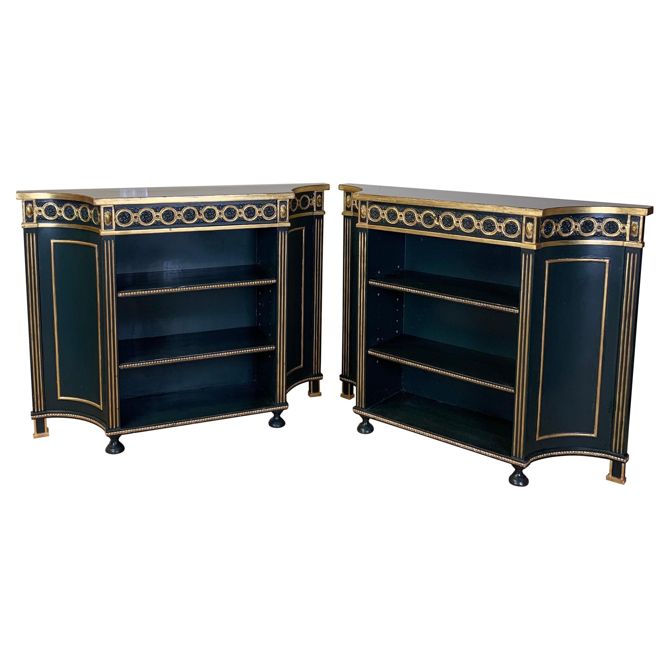 Pair of Regency Style Bookcases at 1stDibs