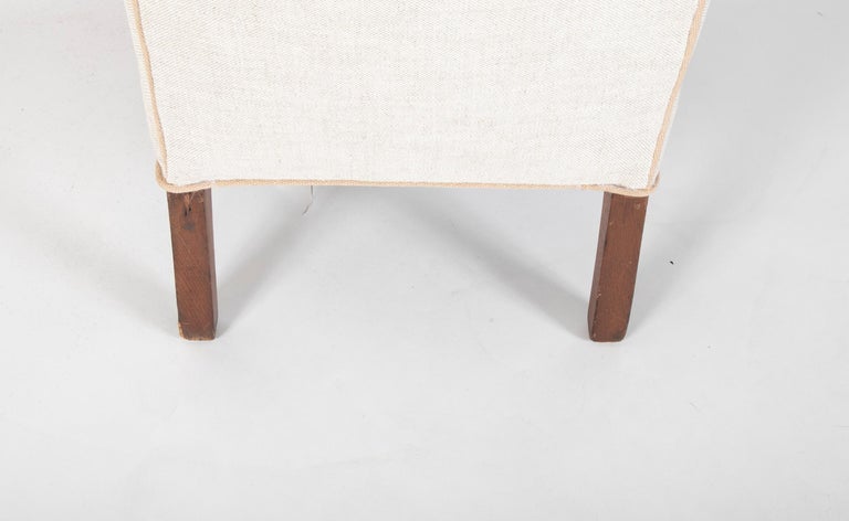 Pair of Regency Style Slipper Chairs in Fermoie Linen at 1stDibs ...