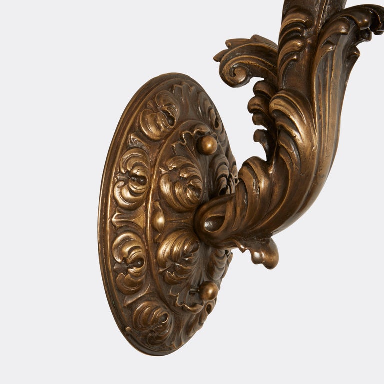 Pair of Renaissance Style Torch Sconces For Sale at 1stDibs