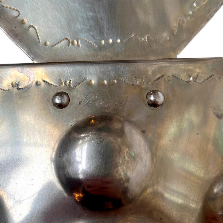 Pair of Repousse' Dutch Sconces For Sale at 1stDibs