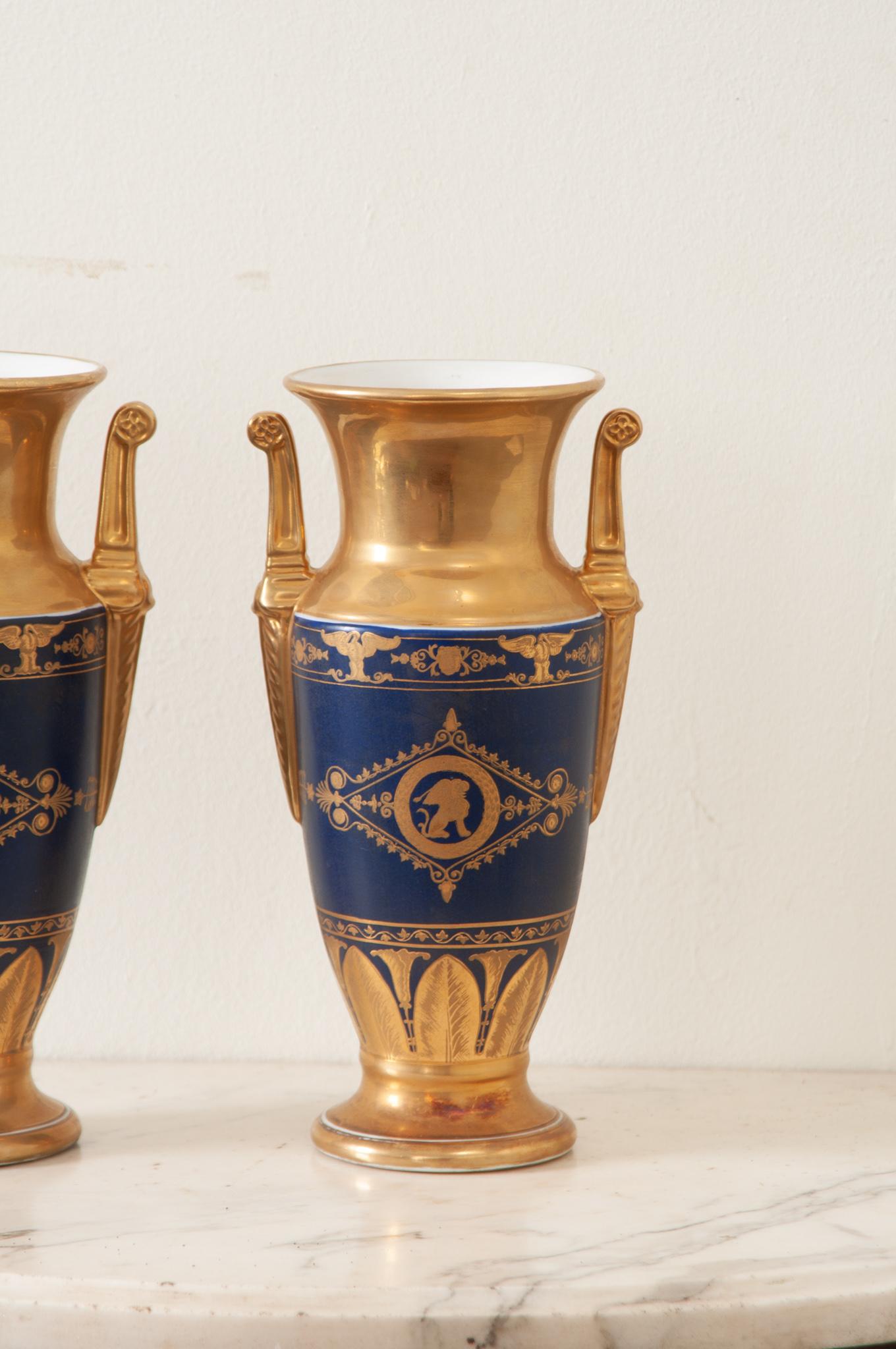 Pair of Reproduction Napoleon III Vases For Sale at 1stDibs