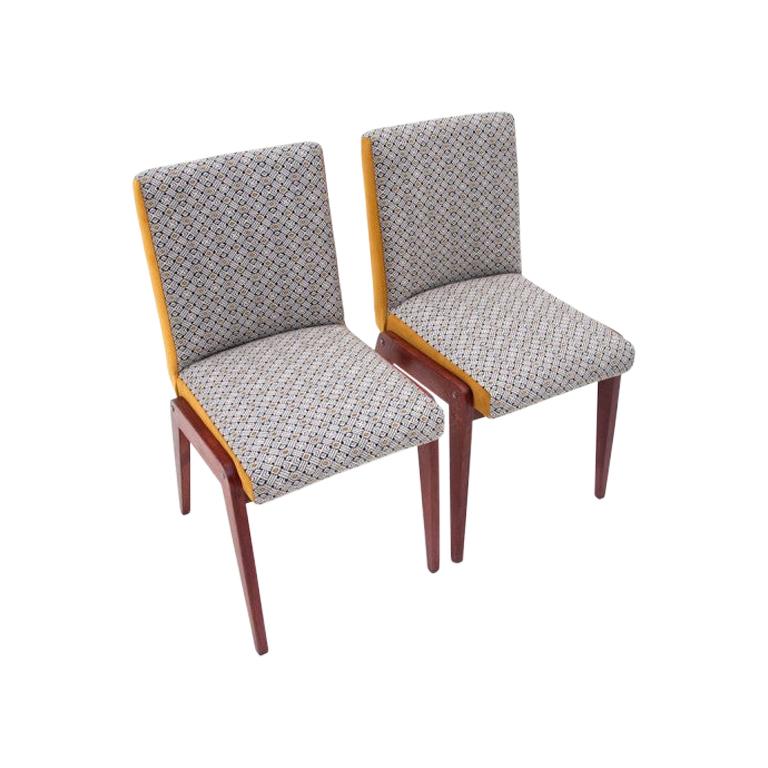 Pair of Retro Chairs by Józef Chierowski, Model "Aga", Polish Design ...