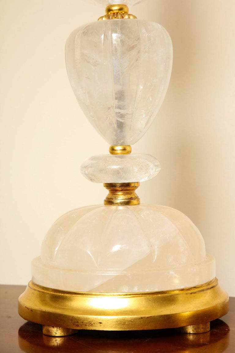 Pair of Rock Crystal Table Lamps at 1stDibs