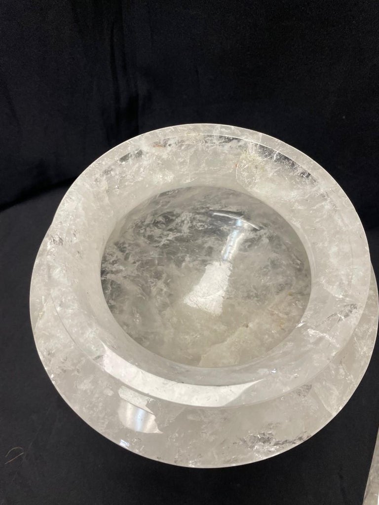Pair of Rock Crystal Urns at 1stDibs