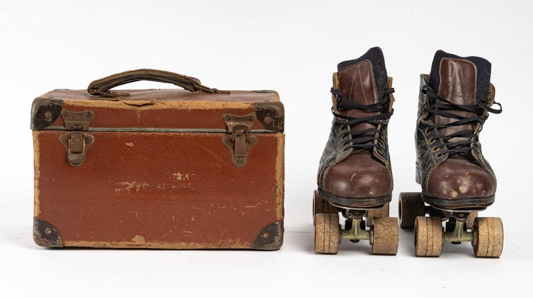 Pair of Rollerblades in Its Box, 1960s at 1stDibs