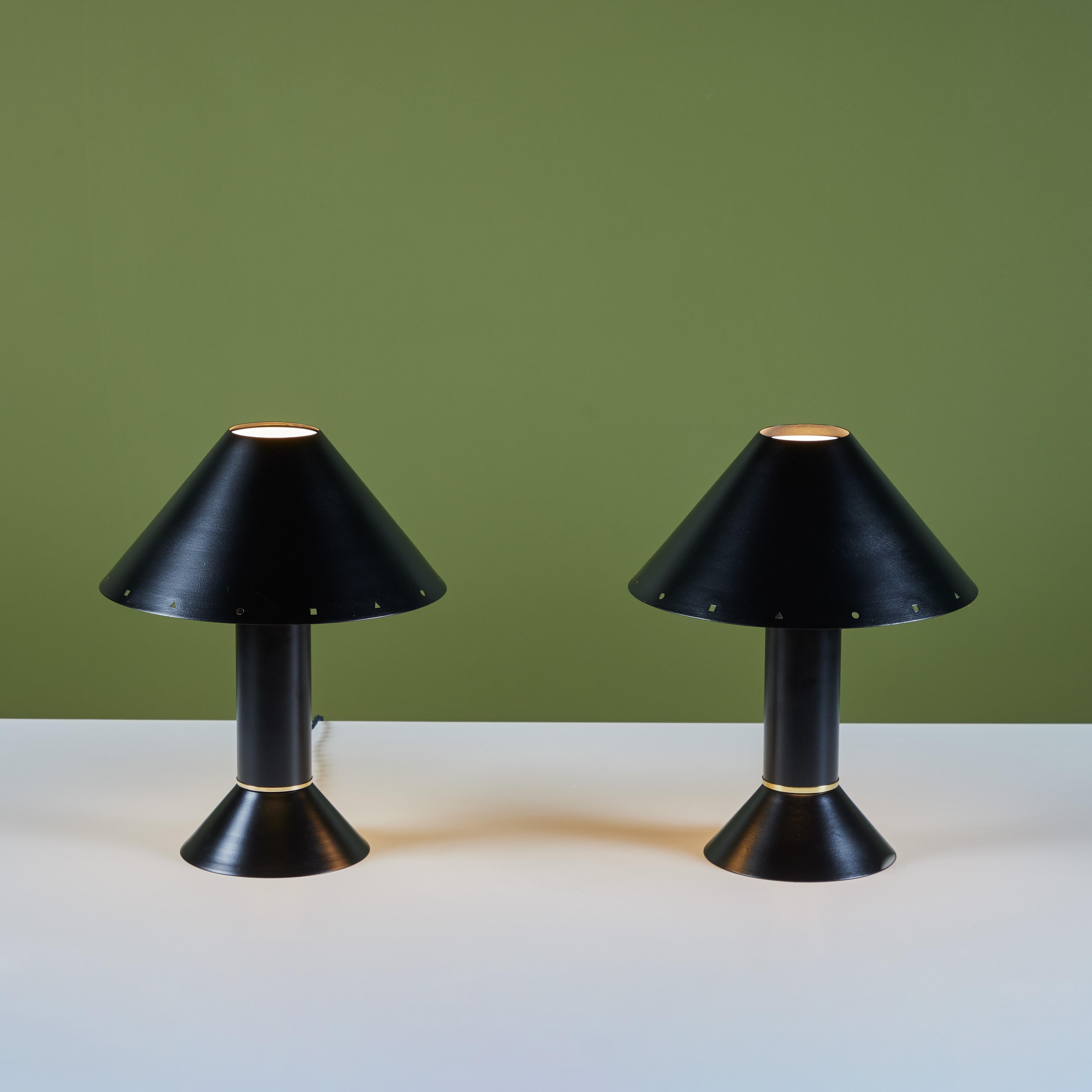 Pair of Ron Rezek Table Lamps For Sale at 1stDibs