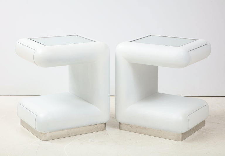 Pair of Ron Seff Night Stands / End Tables For Sale at 1stDibs