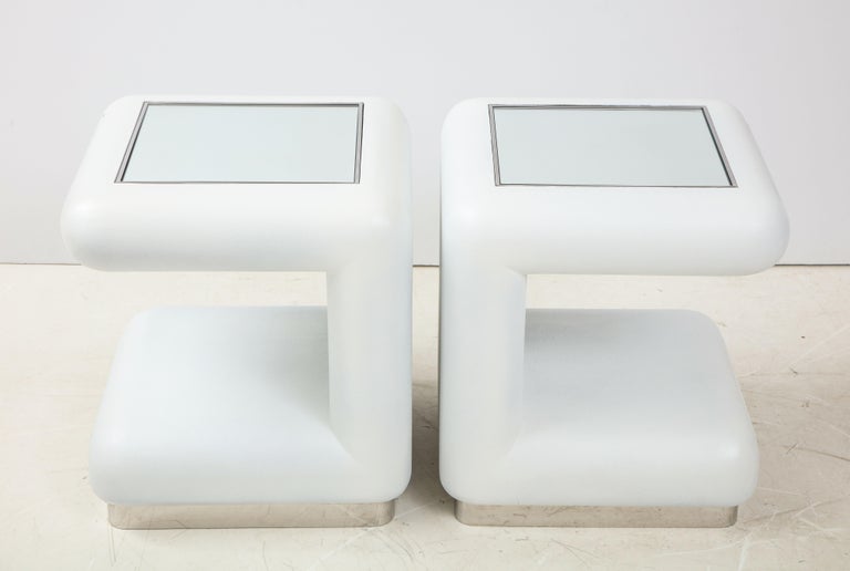 Pair of Ron Seff Night Stands / End Tables For Sale at 1stDibs