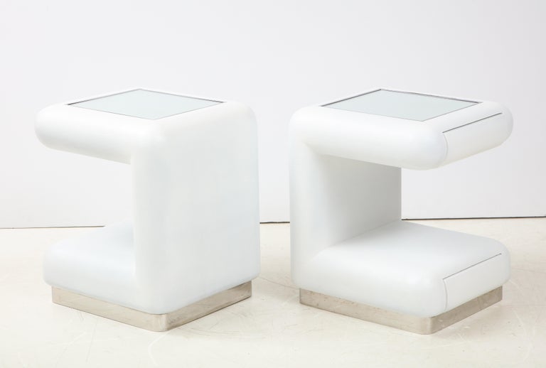Pair of Ron Seff Night Stands / End Tables For Sale at 1stDibs