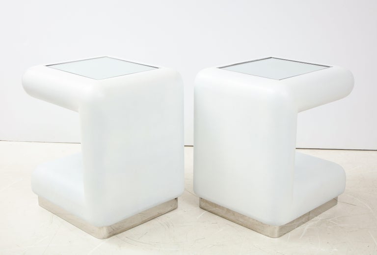 Pair of Ron Seff Night Stands / End Tables For Sale at 1stDibs