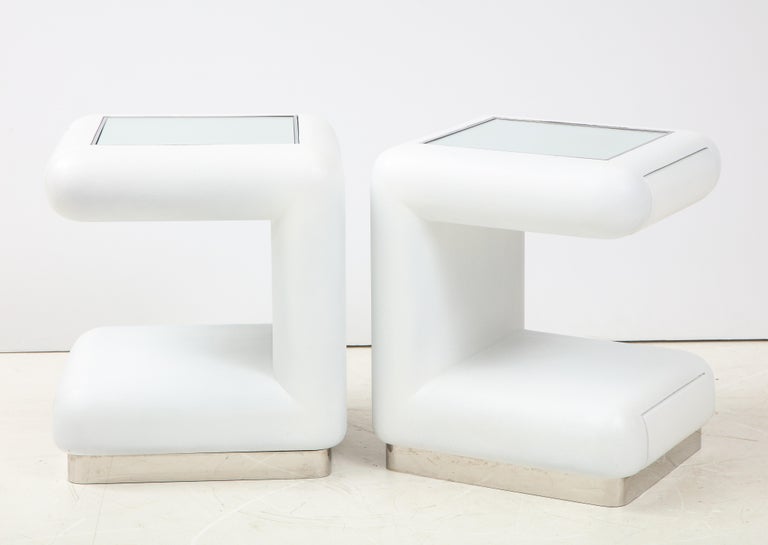 Pair of Ron Seff Night Stands / End Tables For Sale at 1stDibs
