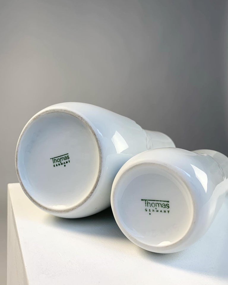 Pair of Rosamunde Nairac Porcelain Vases Thomas Germany 1970s For Sale at 1stDibs