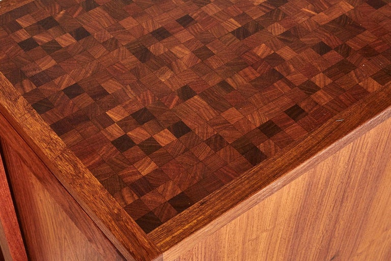 Rosewood Cabinet with Checkerboard Top by Gorm Christensen For Sale at ...